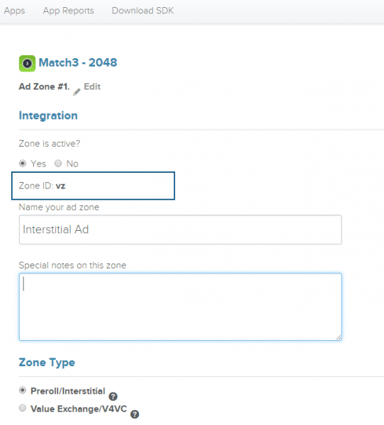 AdColony – Setup your Ads – Shatter-Box