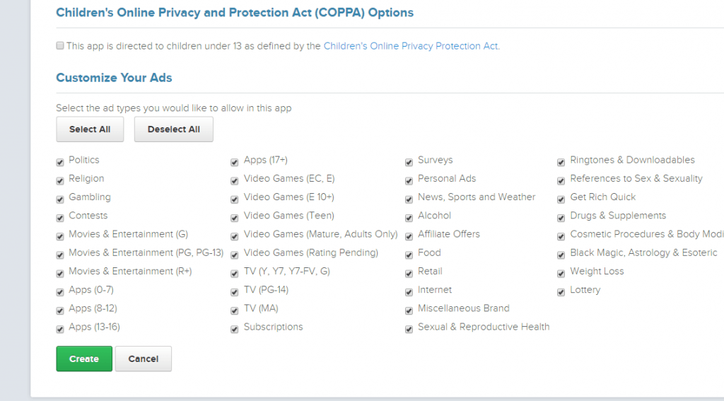 AdColony – Setup your Ads – Shatter-Box